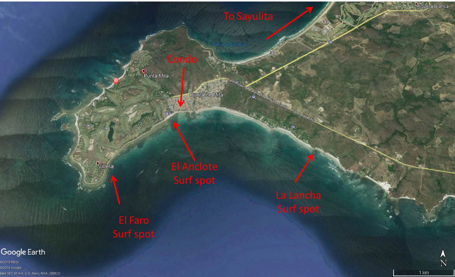 Maps and Google earth – Casa Tequila